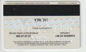 Bank Card: Unicredit Card Plus (UniCredit Banca, ItalyCol:IT-VI-0106