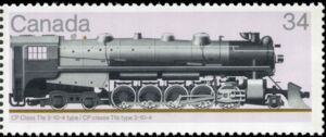 Stamp: CP Class T1a 2-10-4 Type (Canada(Canadian Locomotives, (4th ...