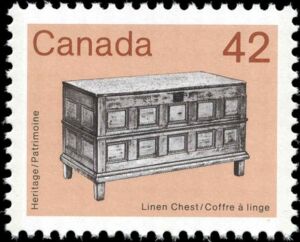 Stamp: Linen Chest (Canada(Heritage Artifacts) Mi:CA 1036,Sn:CA 1081,Yt ...