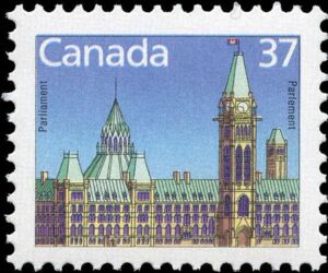 Stamp: Parliament (Canada(Definitives 1985-2000) Mi:CA 1070A,Sn:CA 1163 ...