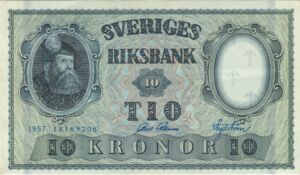 Banknote: 10 Kronor (Sweden(1952-1973 Issue) Wor:P-43e.21
