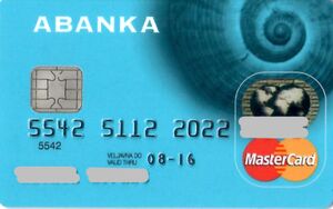 Bank Card: Mastercard (Abanka, SloveniaCol:SI-MC-0020