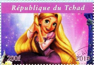 Stamp: Tangled (Chad: Illegal Stamps(Disney (2019)) Col:TD 2019-111/1