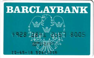 Bank Card: Barclaybank (Barclays Bank, United Kingdom of Great Britain ...