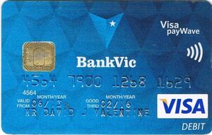 Bank Card: BankVic (BankVic, Australia) Col:AU-VI-0040.02