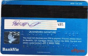 Bank Card: BankVic (BankVic, Australia) Col:AU-VI-0040.02