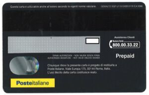 Bank Card: PostePay Evolution (Poste Italiane, ItalyCol:IT-MC-0094