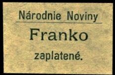 Briefmarke: Národnie Noviny Turčanský sv. Martin (Tschechoslowakei ...