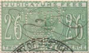 Stamp: 2/6d Judicature Fees (United Kingdom: Revenue Stamps(Judicature ...