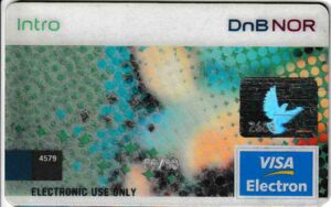 Tarjeta de Banco: DnB Nor Intro (DnB NOR Bank ASA, NoruegaCol:NO-VE-0006
