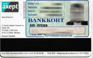 Bank Card: DnB Nor Intro (DnB NOR Bank ASA, NorwayCol:NO-VE-0006