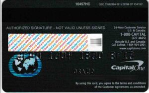 Bank Card: Capital One Platinum (Capital One, United States of ...
