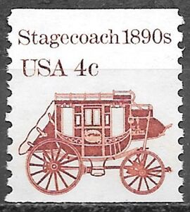 Stamp: Stagecoach 1890s (United States of America(Transportation Issue ...