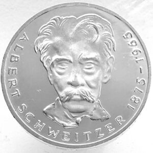 Moneda: 5 Mark (100th birthday theologian Albert Schweitzer - G ...