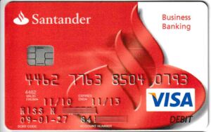 Bank Card: Santander Business (Santander, United Kingdom of Great ...