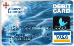 Bank Card: Alliance Leicester Debit Card (Alliance Leicester, United ...