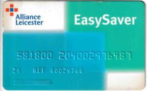 Bank Card: Alliance Leicester Easy Saver (Alliance Leicester, United ...