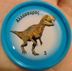 Meal Toy: #3 Αλλόσαυρος (Allosaurus) (Flippo's/Pogs/Tazos, Greece ...