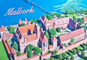 Postcard: Malbork - Castle from a bird's eye view (Poland(Malbork) Col ...