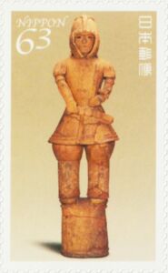 Stamp: Haniwa Armored Male Statue (Japan) (4th National Treasures ...