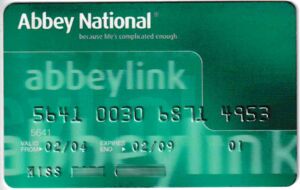 Bank Card: Abbey National Abbeylink (Abbey National, United Kingdom of ...