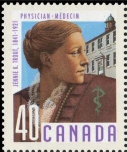Stamp: Jennie K. Trout, 1841-1921, Physician (Canada) (Medical Pioneers ...