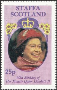 Stamp: 60th Birthday of Her Majestry Queen Elizabeth II (Scotland ...