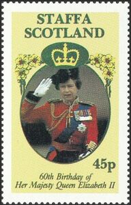 Stamp: 60th Birthday of Her Majestry Queen Elizabeth II (Scotland ...