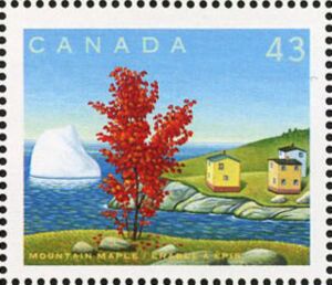 Stamp: Mountain Maple (Canada(Canada Day (1994), Maple Trees) Mi:CA ...
