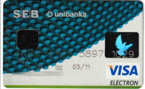 Bank Card: SEB Unibanca (SEB Latvija Unibanka, LatviaCol:LV-VE-0057