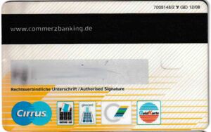 Bank Card: Commerzbank Maestro (Commerzbank, Germany, Federal ...