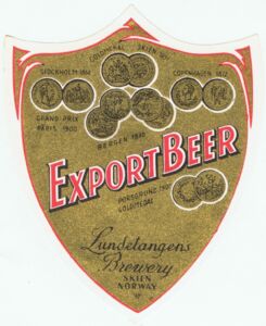 Drink Label: Export beer (Lundetangens Bryggeri, NorwayCol:NO-BEER-000495