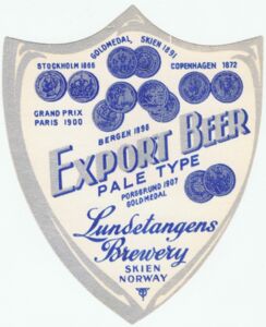 Drink Label: Export beer (Lundetangens Bryggeri, NorwayCol:NO-BEER-000496