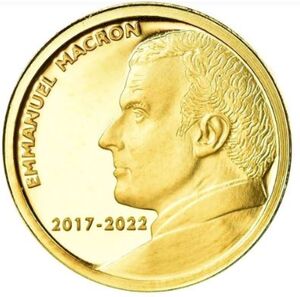 Token: Emmanuel Macron 2017-2022 (France(Souvenir Tokens-presidents of ...