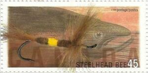Stamp: Steelhead Bee (Canada(Fishing Flies) Mi:CA 1670,Sn:CA 1716,Yt:CA ...