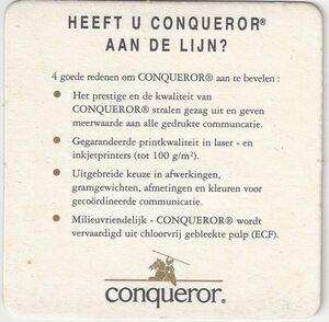 Beer Coaster: Conqueror (Conqueror, BelgiumCol:BE-014303
