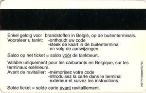Functional Card: Shell Cash - BE (Fuel Stations, Belgium(Shell) Col:BE ...