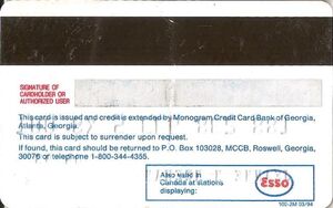 Functional Card: Exxon. Esso (Fuel Stations, United States of America ...