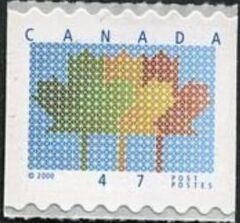Stamp: Maple Leaf (Canada(Definitives 2000-2004) Mi:CA 1946,Sn:CA 1878 ...
