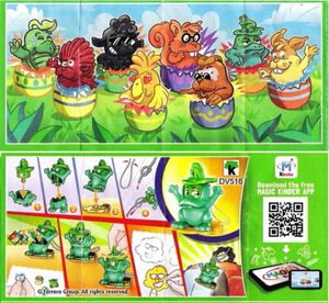Meal Toy: Frog (Kinder Surprise, Worldwide(Joy - Easter) Col:DV516
