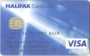 Bank Card: Halifax Visa Electron Cardcash (Halifax, United Kingdom of ...