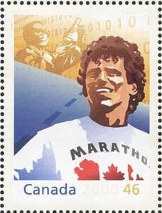 Stamp: Marathon of Hope, Terry Fox (Canada(The Millennium Collection ...