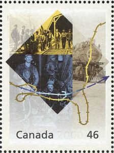 Stamp: Rogers Pass: Building Bridges and Tunnels (Canada(The Millennium ...