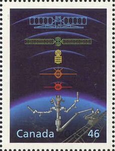 Stamp: Canada in Space (Canada(The Millennium Collection (4th series ...