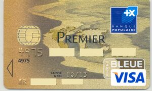 Bank Card: Premier (Banque Populaire, France) Col:FR-VI-0162