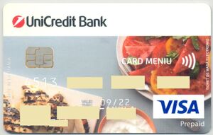 Bank Card: Card Menu (UniCredit Romania, RomaniaCol:RO-VI-0174.02