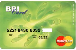 Bank Card: BRI Card (PT Bank Rakyat Indonesia, Indonesia) Col:ID-MC-0057.04