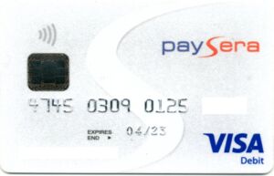 Bank Card: Paysera (Contis Financial Services Ltd., LithuaniaCol:LT-VI-0011