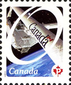 Stamp: Canadarm (Canada(Canadian Pride - Definitives 2011) Mi:CA 2689 ...