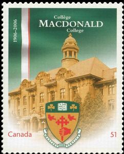 Stamp: Macdonald College, 1906-2006 (Canada(Canadian Universities ...